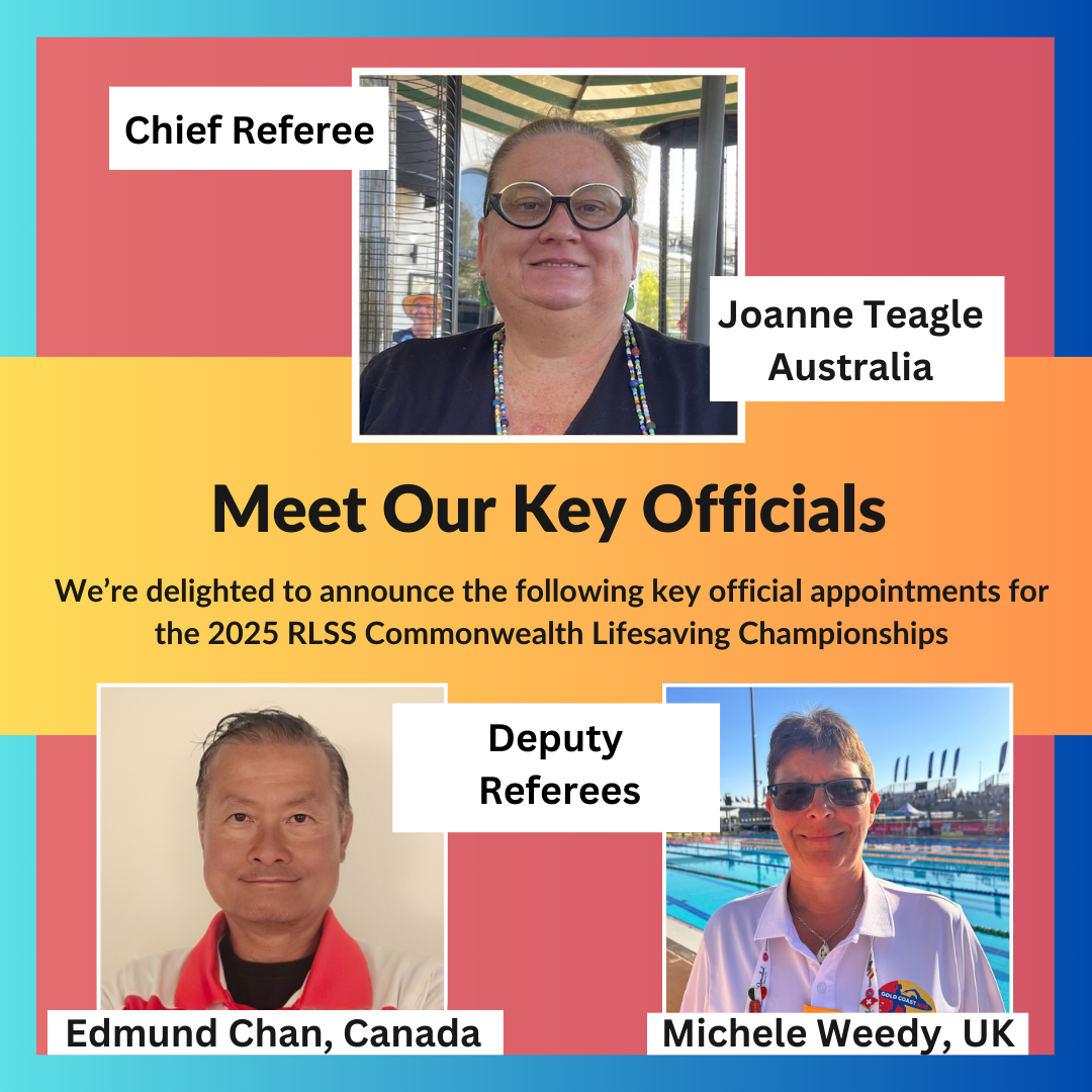Key Officials for 2025 Commonwealth Lifesaving Championships - Royal ...